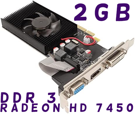 Radeon HD 7450 Graphics Card, 2GB DDR3 Gaming Graphics Card, 64bit GPU ...