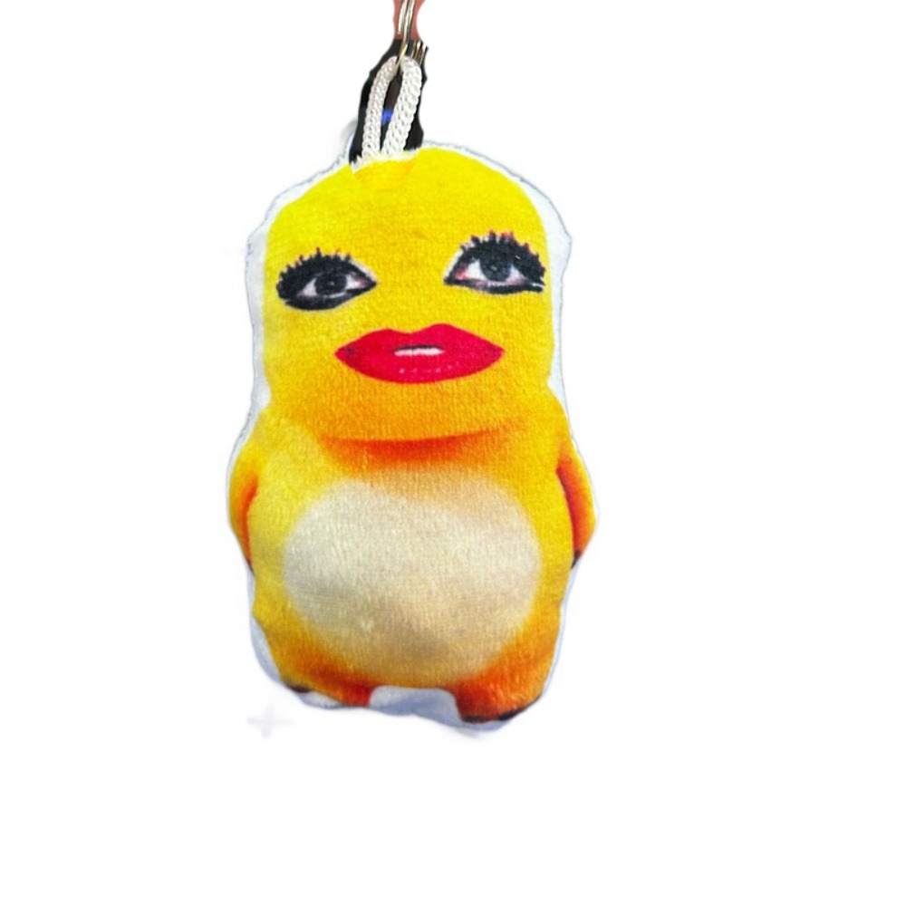 Fashion Little Milk Dragon Squeeze Sound Keychain Dinosaur Nailong ...