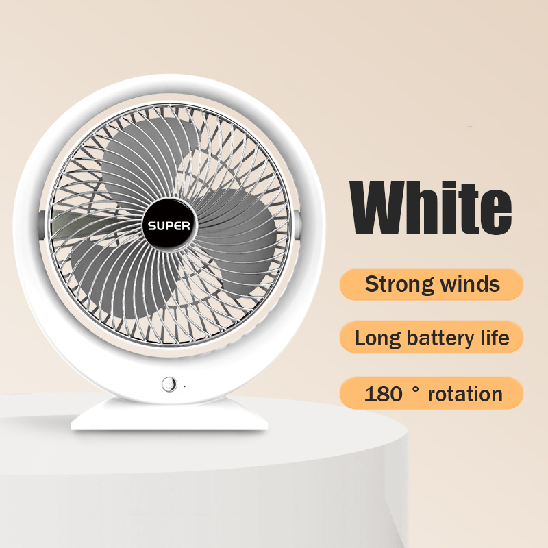 Desk Fan electric mini Adjustable Cooling Fan Portable USB Oscillating ...
