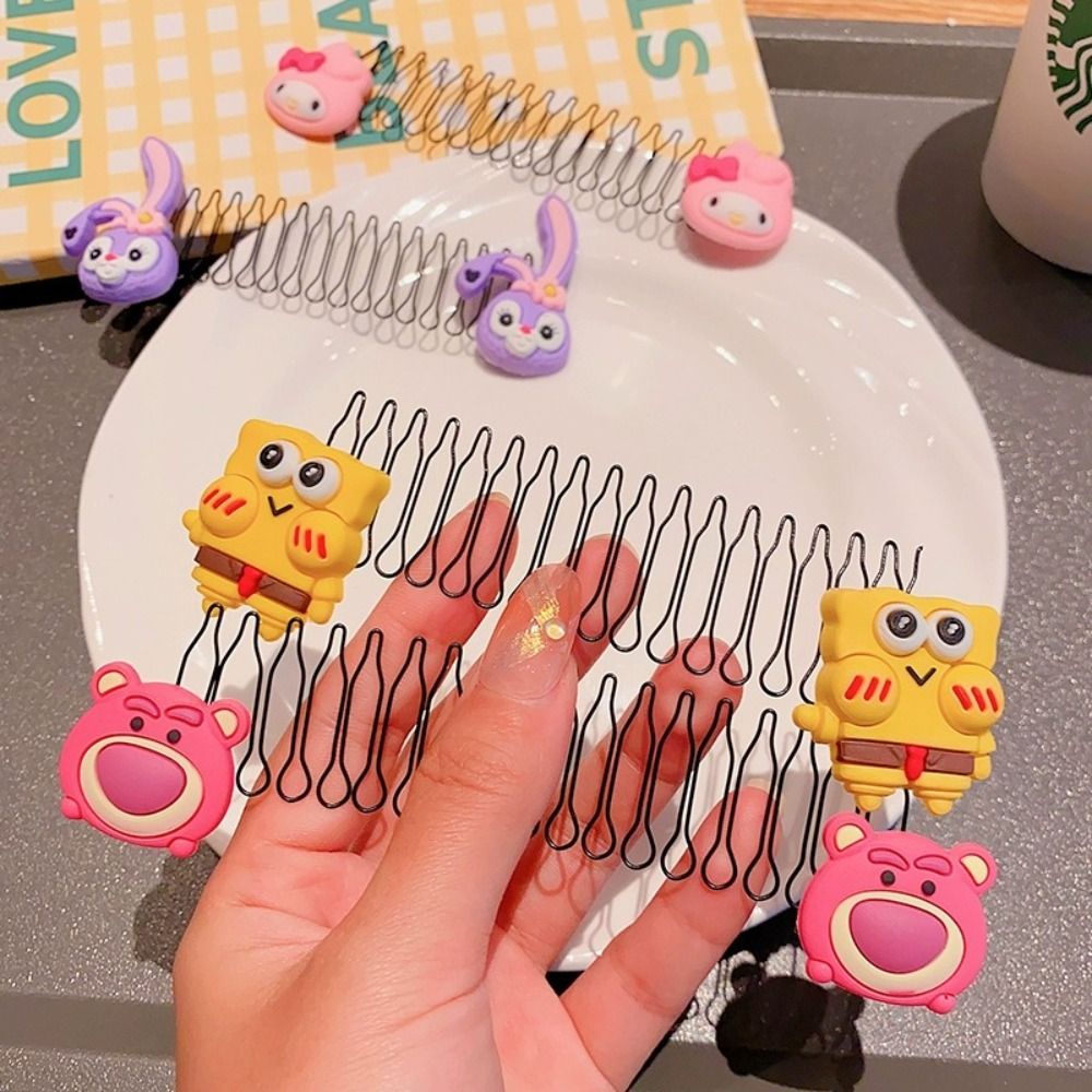 Fashion Kuromi U Shape Hair Styling Comb Melody Strawberry Bear Hair ...