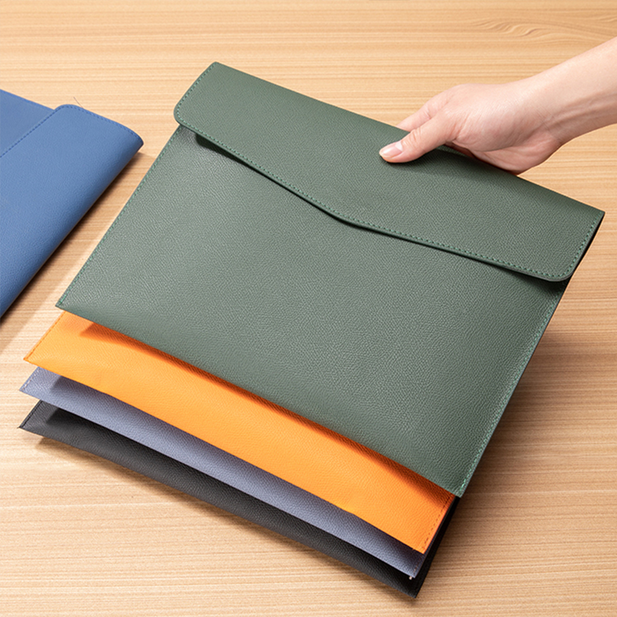 【Hot-Selling】 Leather Document Bag A4 Envelope Document Holder Quality ...