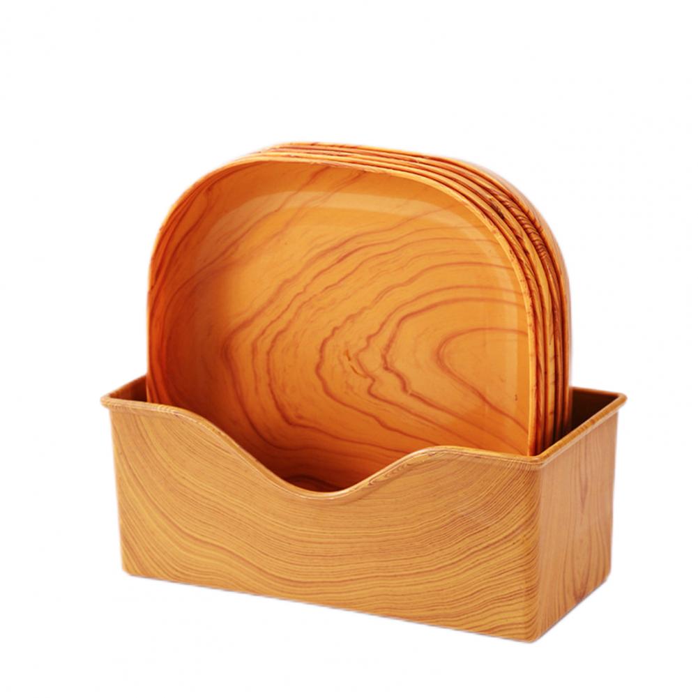 1 Set Fruit Plates Food Bone Tray Smooth Surface Cake Storage Trays ...