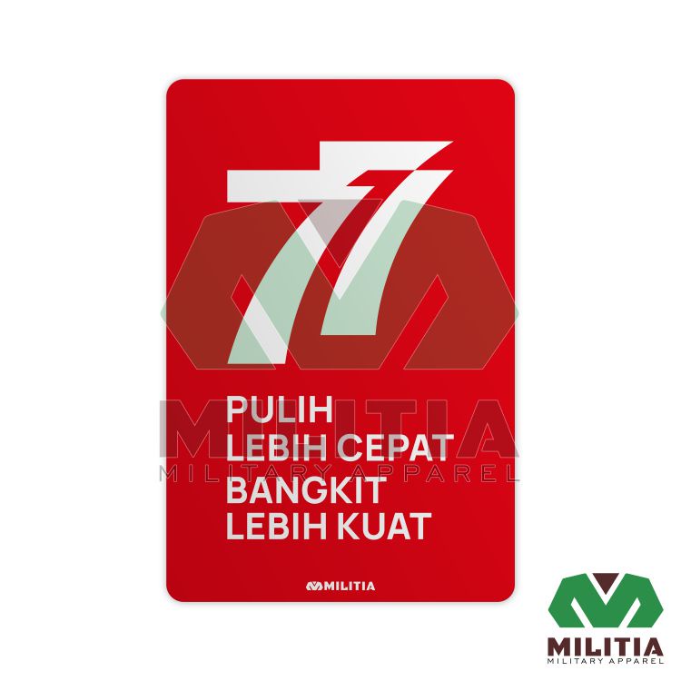 Stiker Dirgahayu Hut RI Indonesia Ke 77 Agustusan 2022 Kemerdekaan ...