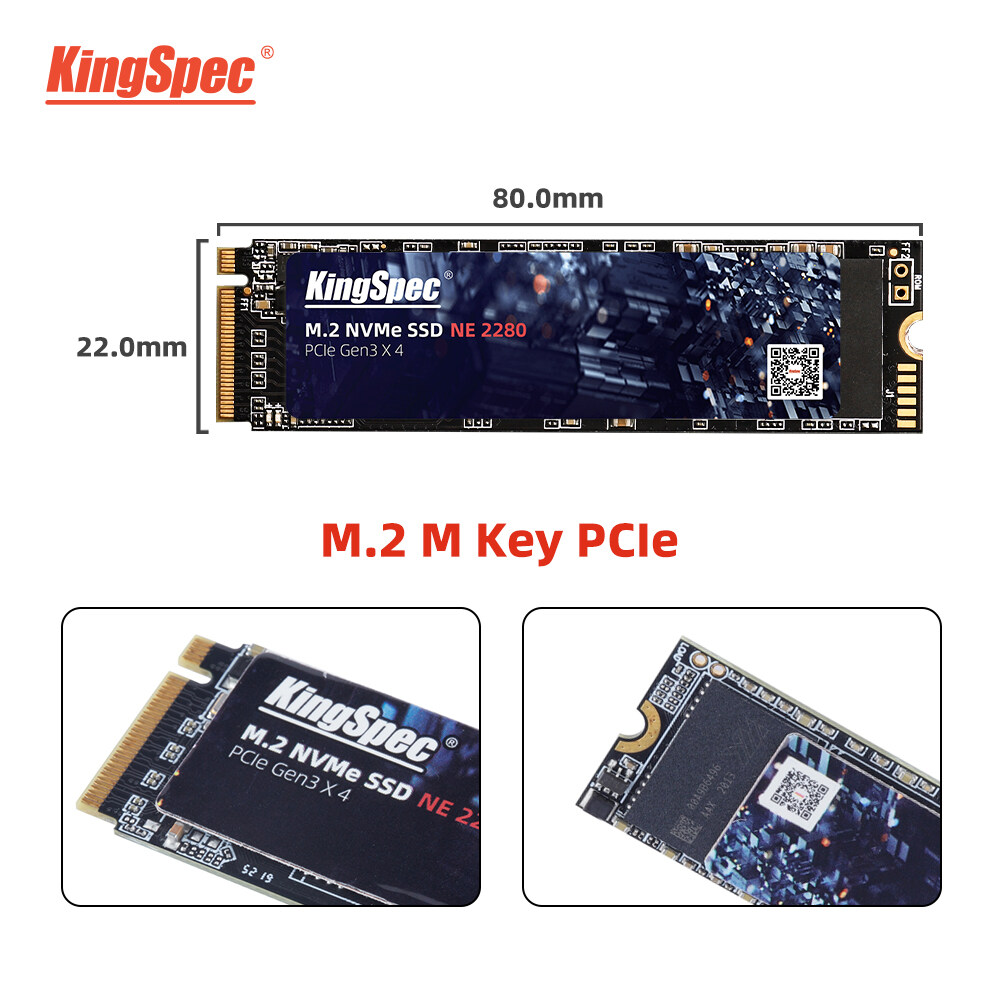 【Support-Cod】 KingSpec SSD M2 NVME Internal Hard Disk PCIe3.0 NVME SSD ...