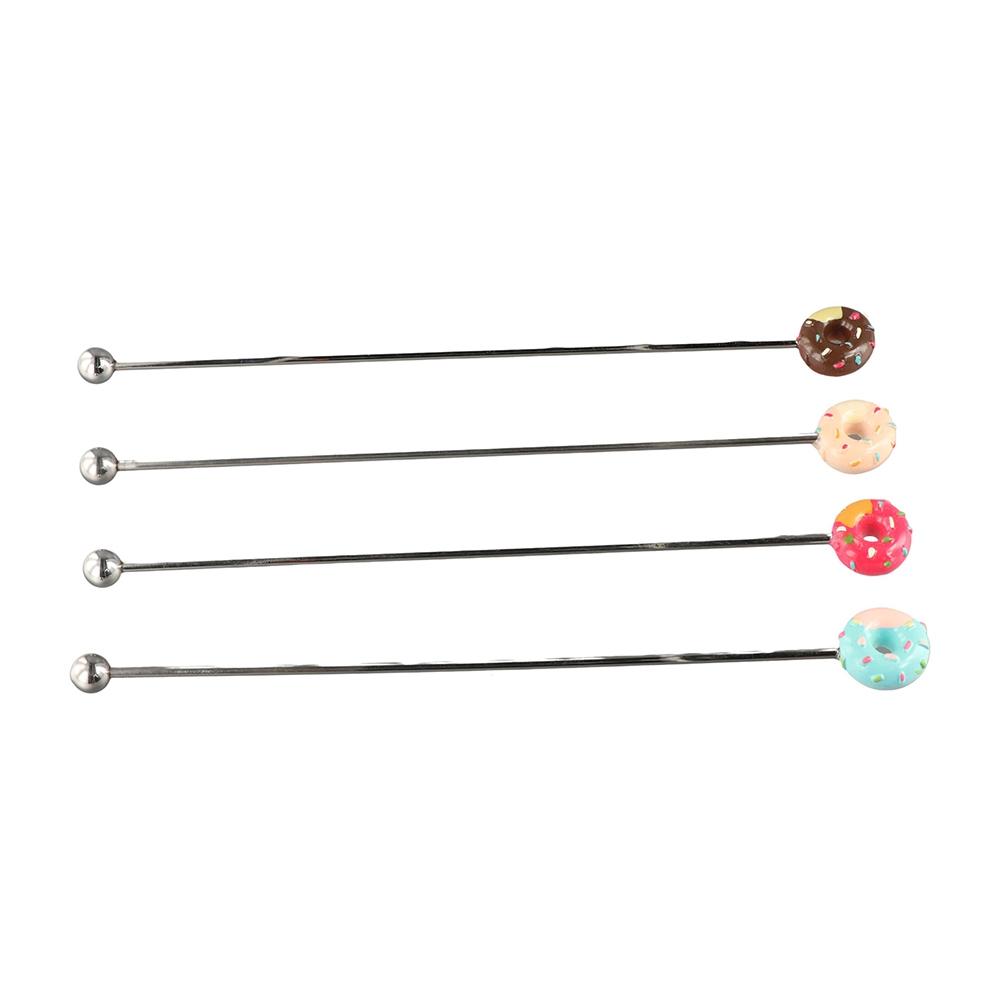 Stainless Steel Cute Juice Stirrer Agitator Swizzle Stick Stirring ...