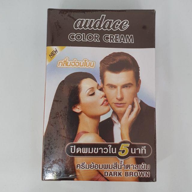 Audace Color Cream 13g. ครีมย้อมผมปิดผมขาวใน5นาที | Lazada.co.th