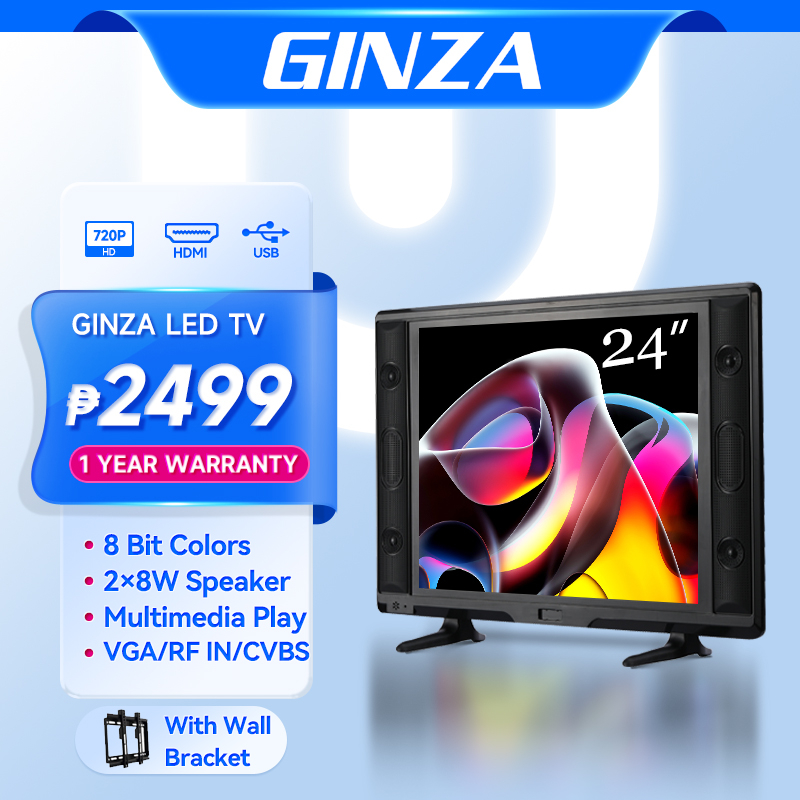 GINZA 24 Inch 32 Inch 40 Inch Flat Screen TV On Sale LED TV Not Smart TV | Lazada PH