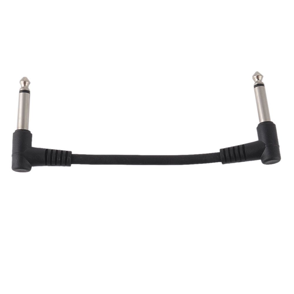 Useful Black Jumper Leads Audio Connector Universal 15cm Effect Pedal ...
