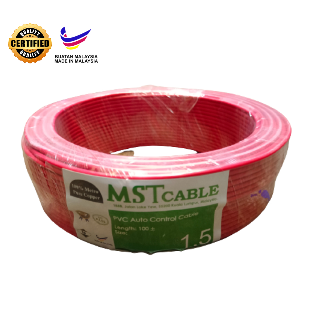 1.5MM Pure Copper 100% PVC Cable / Wayar / Wire Copper Wire Cable 1.5mm ...