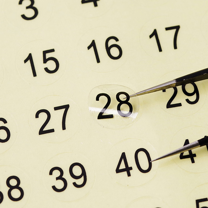 3Sheets 1-100 Clear Number Sticker Label For Nail Polish Color Gel ...