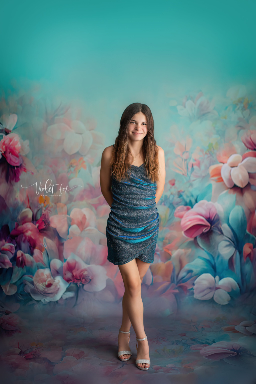 Watercolor Flower Backdrops Portrait Photography Girls Pregnant Woman ...