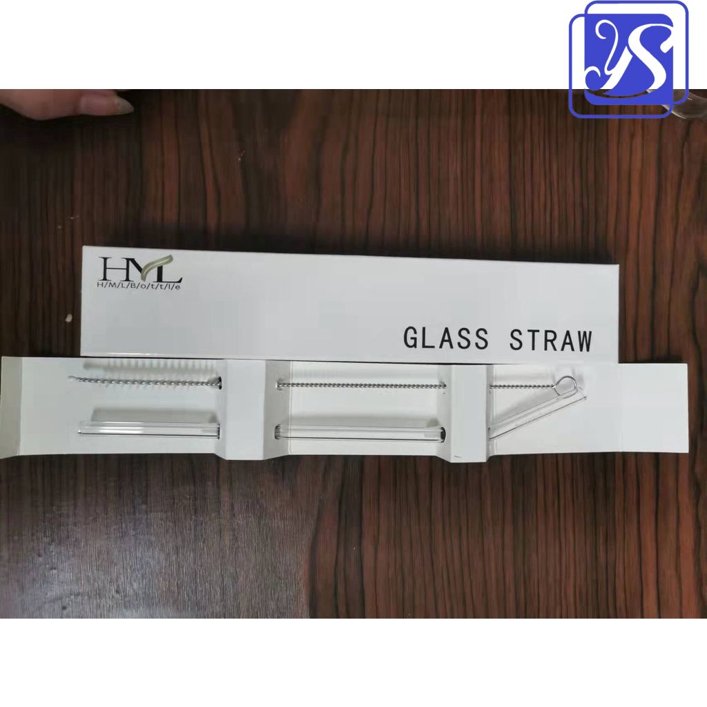 Reusable Glass Straw (Borosilicate or Pyrex Glass) - Bent Clear 1pcs ...
