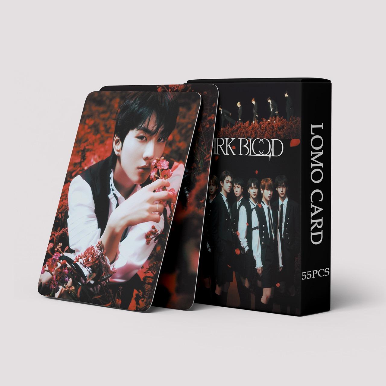 LOMO CARD 55P ENHYPEN DARK BLOOD GGU 2023 SEASONS GREETINGS การ์ดโลโม่ เอนไฮเพน แบบ 2 ด้าน 55 ...