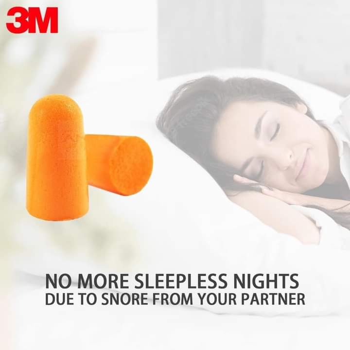 Original Brand: 3M Foam Earplugs 1110, Corded (1pair) | Shop.com.mm