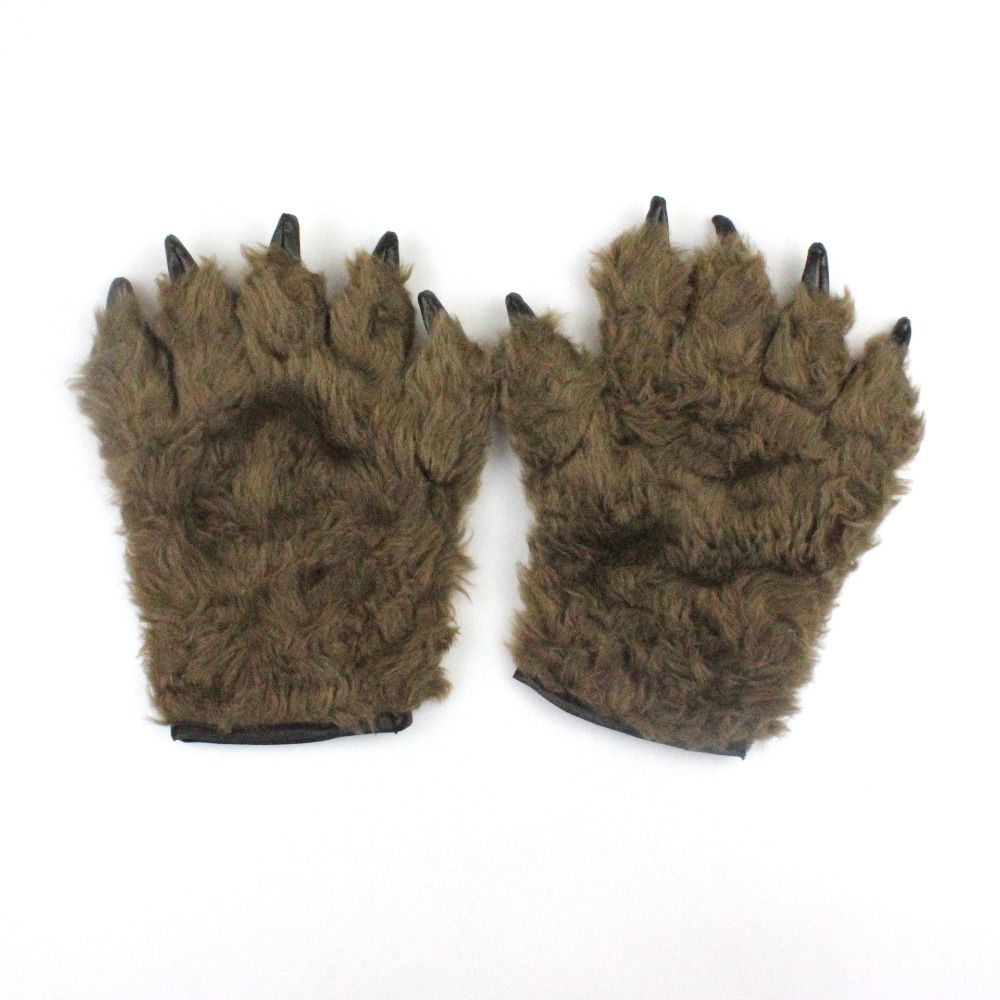 Raptor Claw Wool Material Halloween Werewolf Gloves Wolf Claw Cloth ...