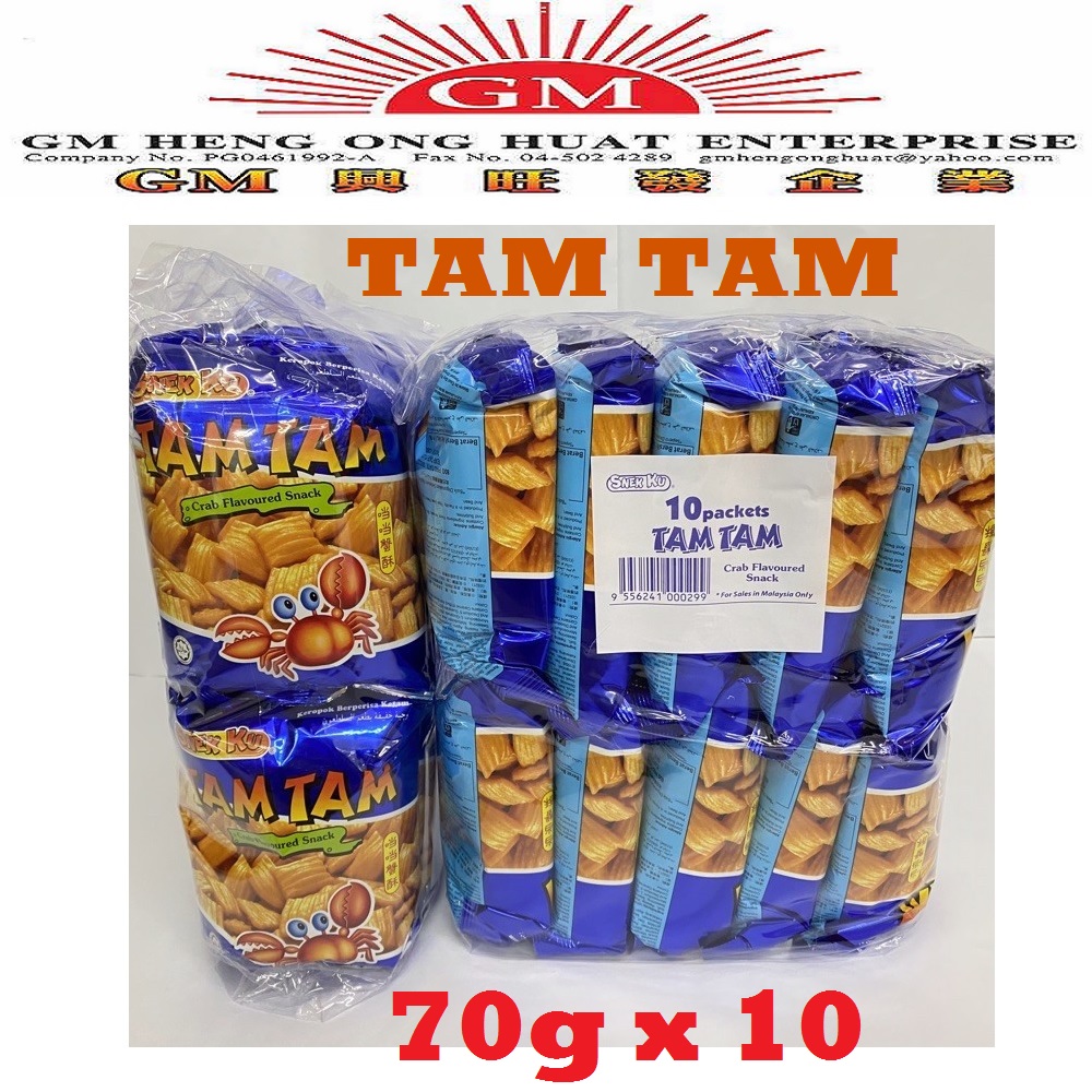 Snek Ku MIMI / TAM TAM Snacks 70G x 10s | Lazada