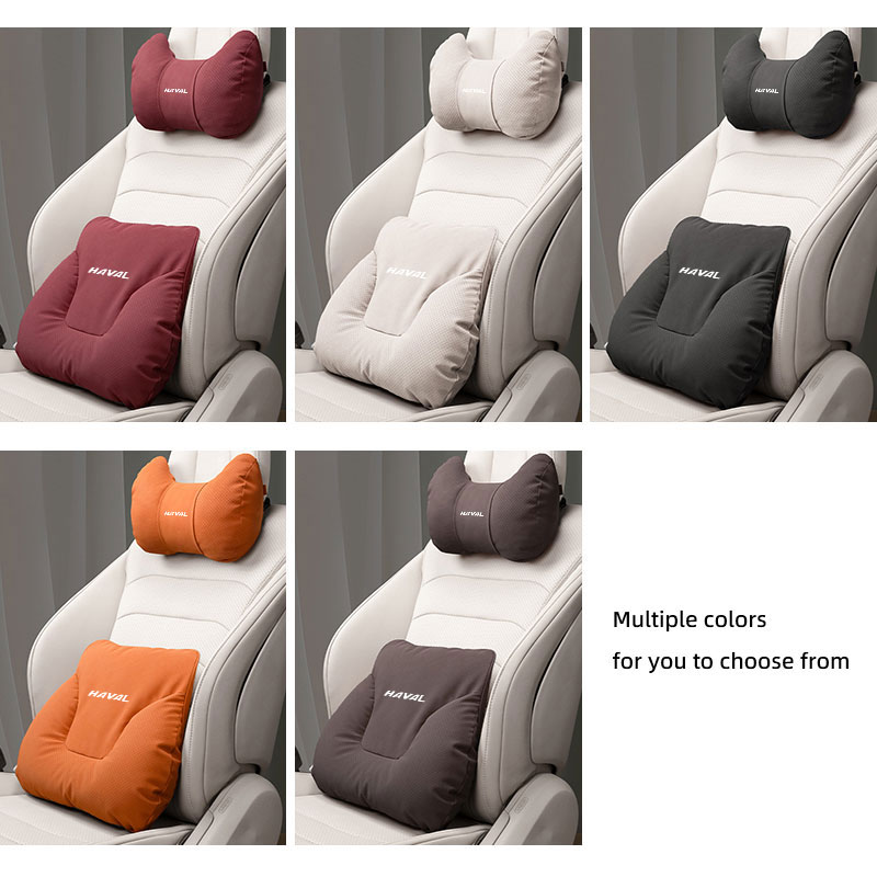 1Pcs Car Seat Headrest Waist Rest Neck Pillow Auto Logo Interior For Haval H6 Jolion H9 F7X F7 ...