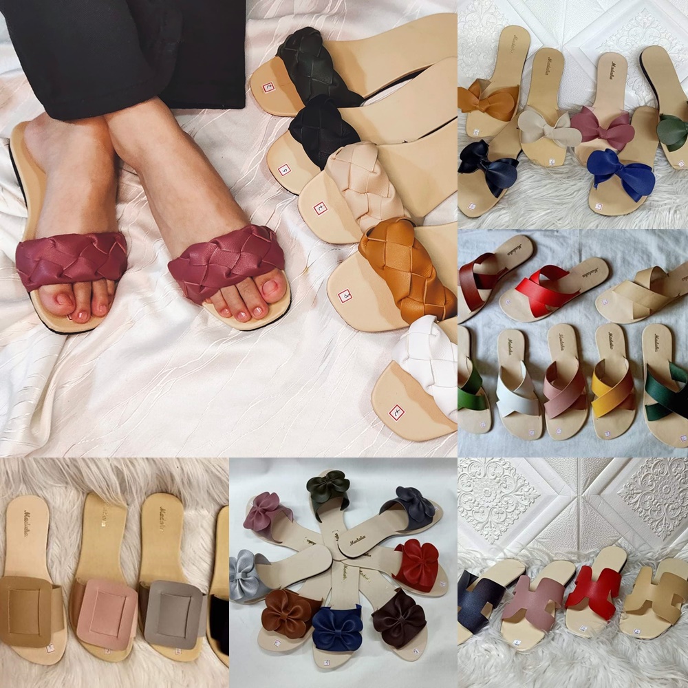 Original MARIKINA Made Abaca Sandals Braided Flat Sandals for Women on ...