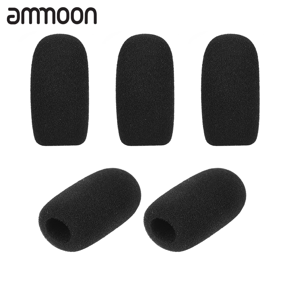 [ammoon]5PCS Mini Microphone Windscreens Mic Foam Covers for Lapel ...