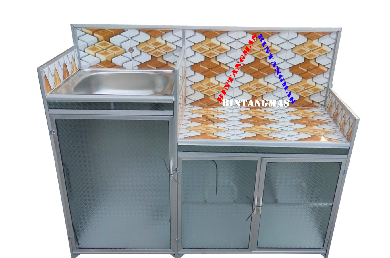 RAK WASTAFEL PLUS RAK KOMPOR 2 TUNGKU LANTAI BAWAH KERAMIK | Lazada ...