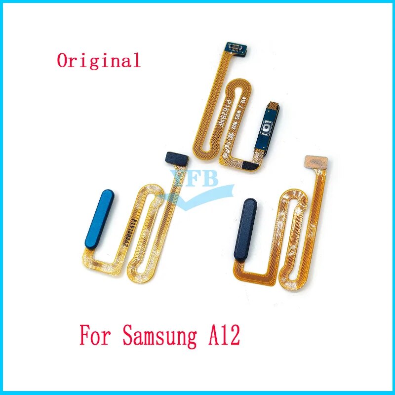 Original For Samsung Galaxy A12 A125 M12S M127 Fingerprint Touch Sensor ...