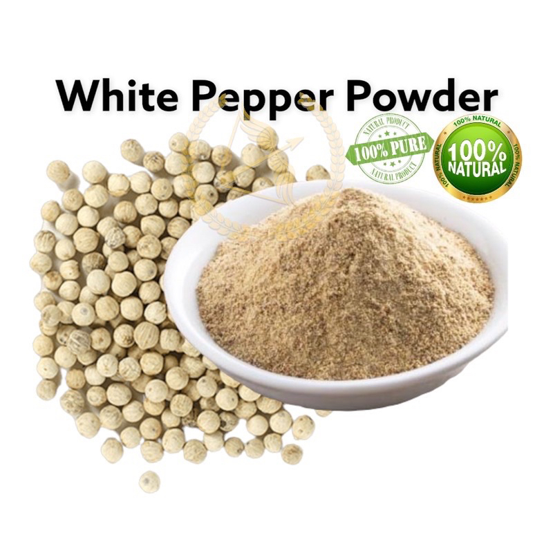 1kg 100% Sarawak Pure White pepper Powder / Asli serbuk Sarawak Lada ...