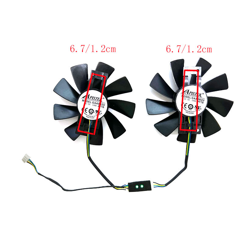 【High Cost-Performance】 2 fans for Radeon R9 380 380X NITRO graphics ...
