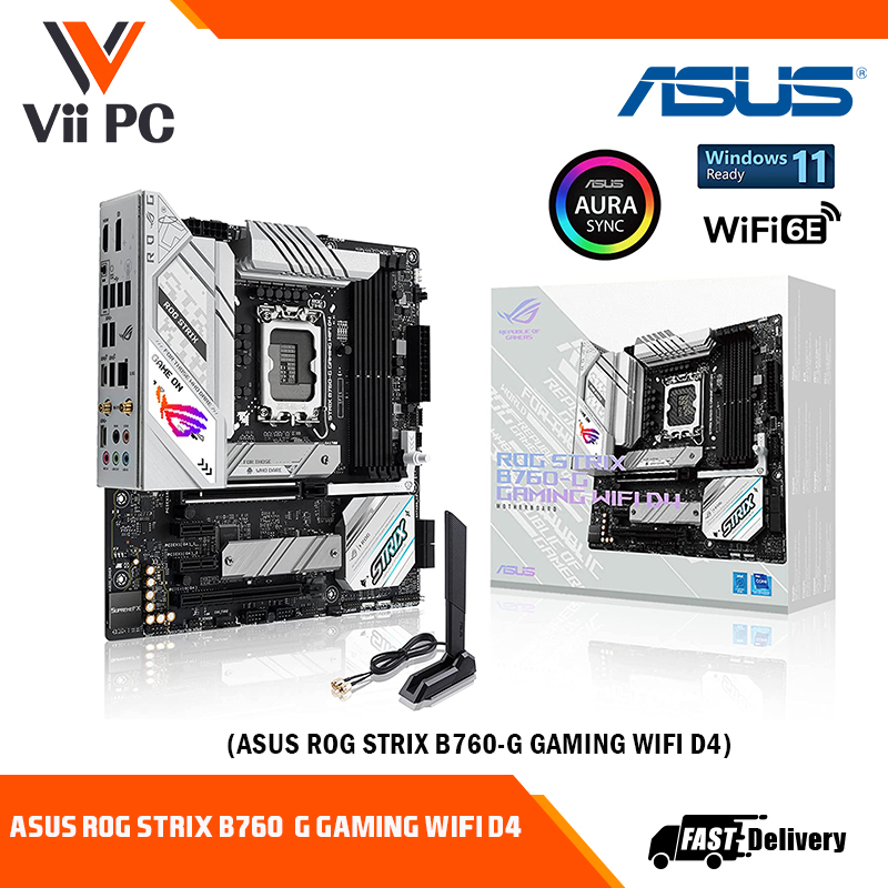ASUS ROG STRIX B760-G B760 G B760G B760 GAMING WIFI D4 Intel Core ...