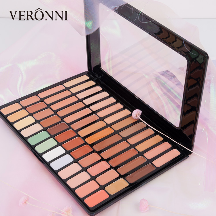 VERONNI 50สีแต่งหน้าเต็มปกมูลนิธิ Corretive ติดทนนานใบหน้า Contouring ...