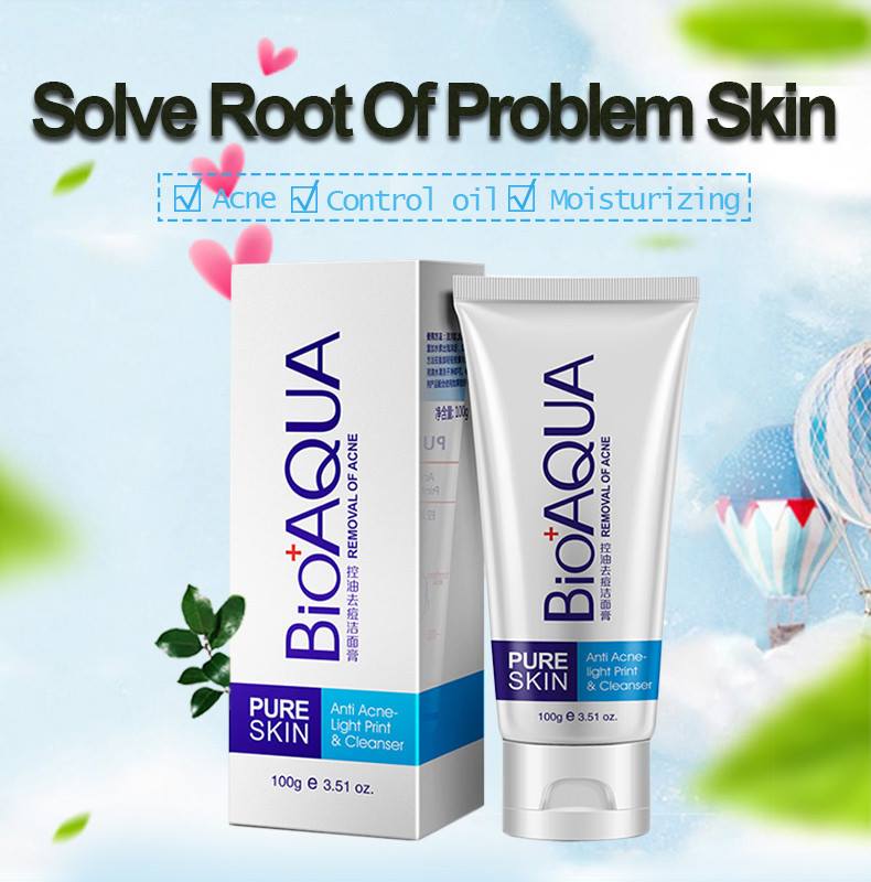 BIOAQUA Pure Skin Acne Face wash 100g | Daraz.com.bd