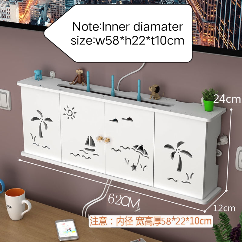 (Ready Stock) Multifunctional Wireless Router Wire Socket Organizing ...