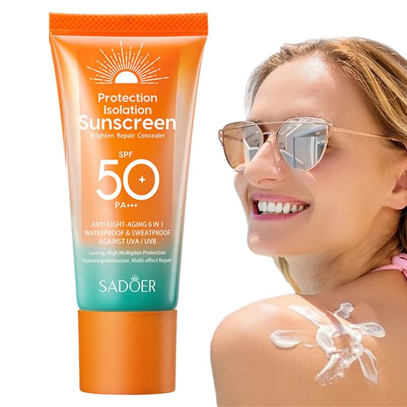 1pcs SPF 50+ PA+++ Facial Sunscreen Oil Control Sun Gel-Cream UVA UVB ...