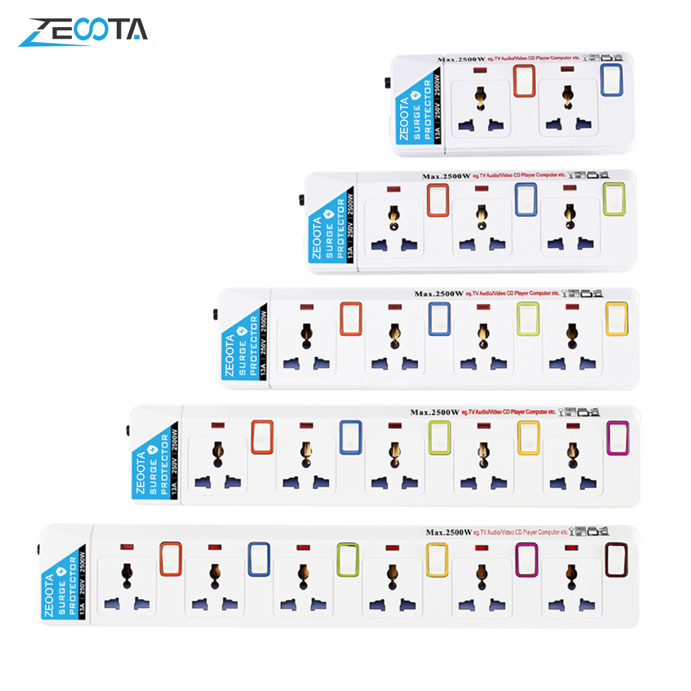 【Folio & Light】Multiple Extension Sockets Power Strip Individual ...