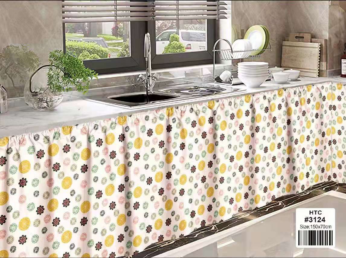 Lababo Kitchen Curtain Elegant Pattern Kurtina 70cm*150cm Half Curtains ...