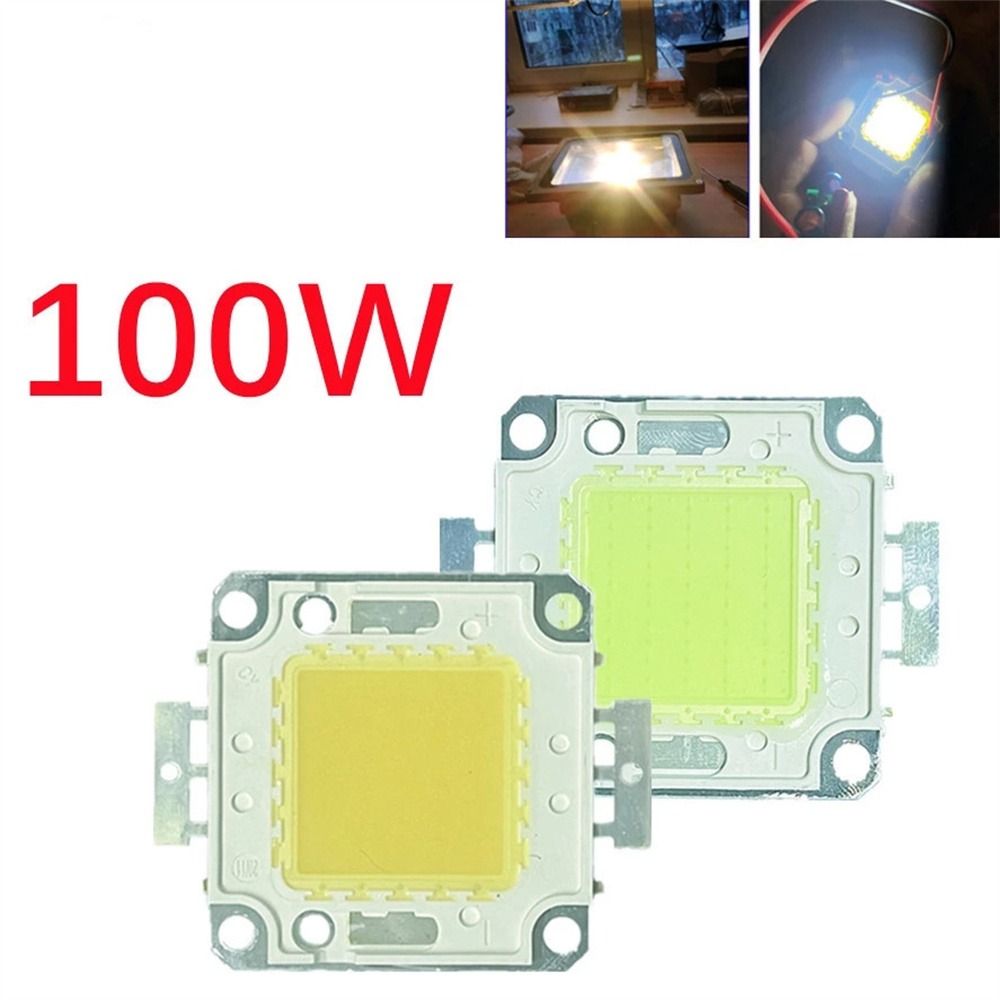 100W 50W 30-36V Cold White Floodlight Warm White COB LED Chip Diode ...