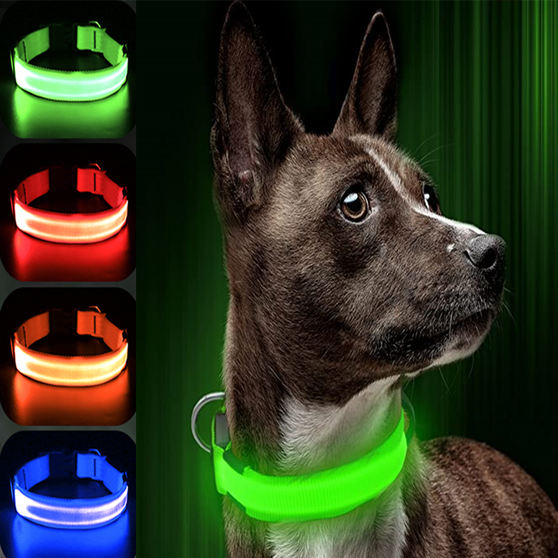 【LKFJ4OPFIR】Usb Charging Led Dog Luminous Collars Rechargeable Usb ...