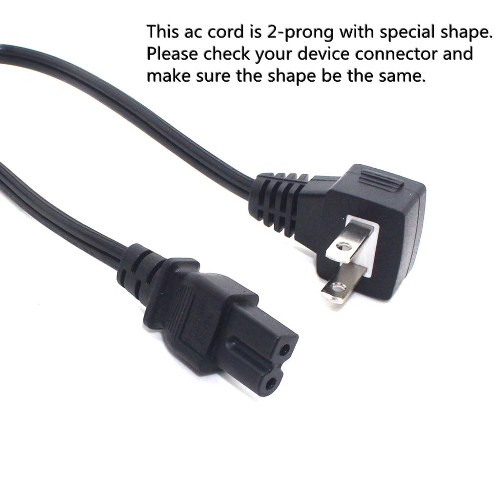 【TopazTrove】Right Angled 2 Prong Polarized AC Wall Power Cable for TVs ...