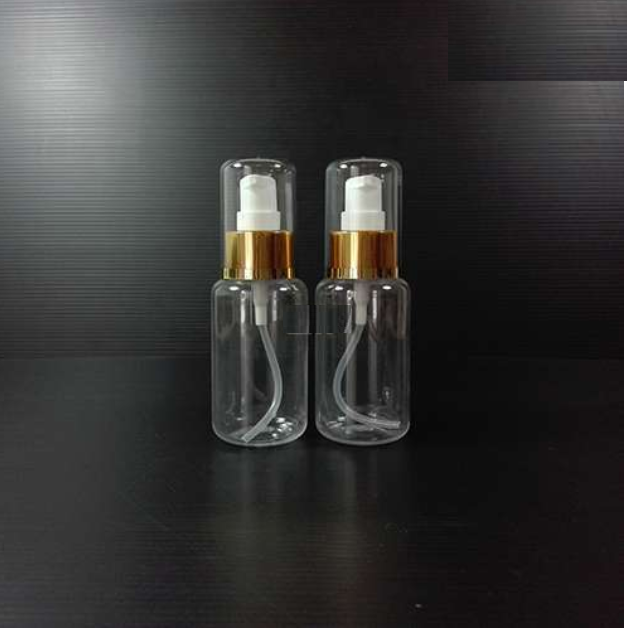 BOTOL BENING TUBULAR 70ML TUTUP SILVER GOLD PUMP TREATMENT / BOTOL 70ML ...