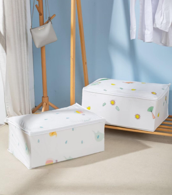 Peva Cloth Storage Bag With Zip, Large 60x40x25 Storage Bags Under Bed ...