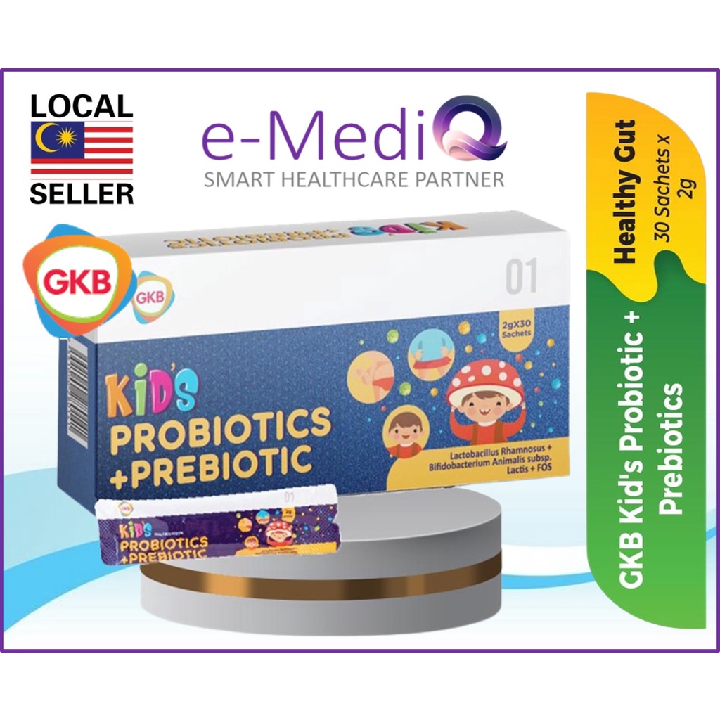 GKB Kid's Probiotic + Prebiotics (2g x 30 Sachets) [Help Digestion ...