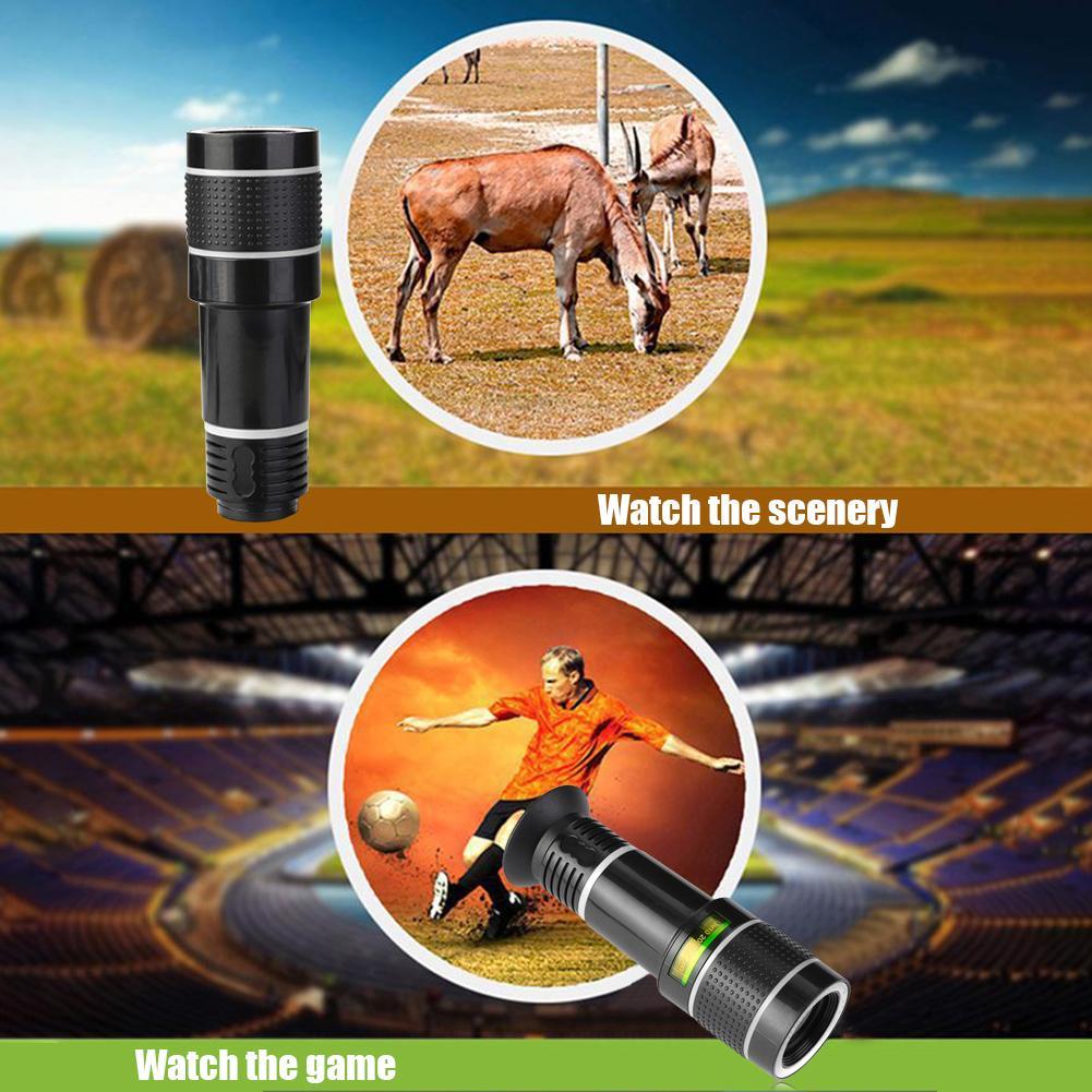 【High-quality】 20X Lens HD Optical Zoom Camera Len Monocular Clip Lens ...