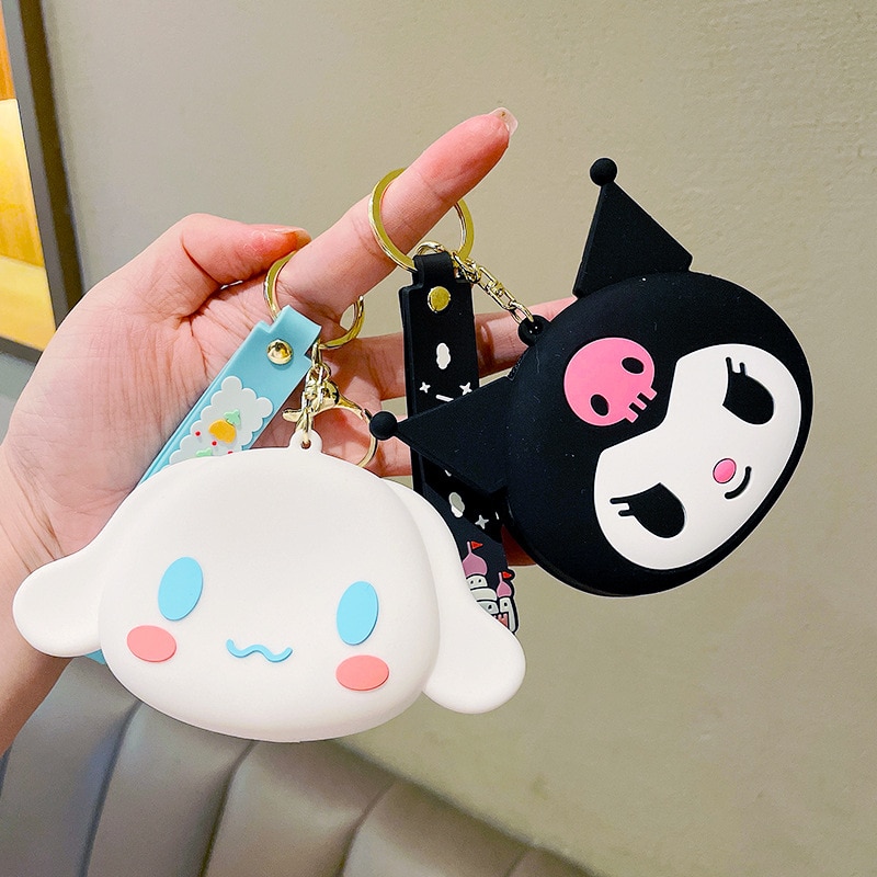 Kawaii Sanrio Keychain Cute Cartoon Hello Kitty Kuromi My Melody ...