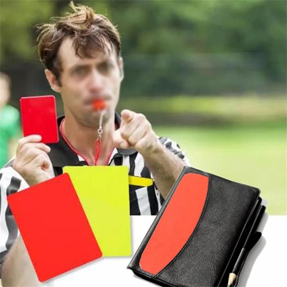 Football Equipment Red Card Soccer Referee Card Score Sheets Recording ...