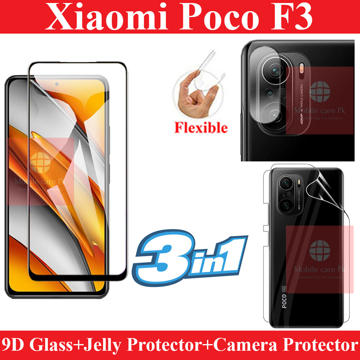 Xiaomi Poco F3 Glass Protector 5D|10D|11D|21D|9D Glass Full Coverage ...