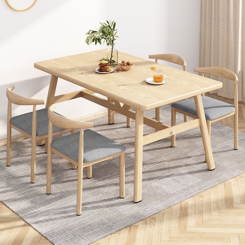 Dining table set family modern dining table set dining chair for 4 ...