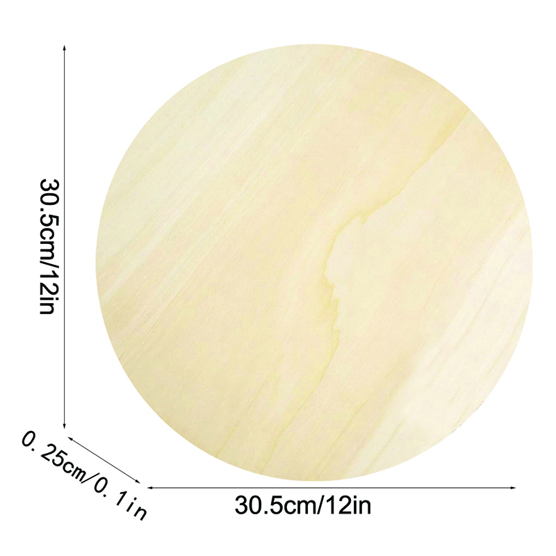 12 /14 Inches Wood Circles For Craft Wood Board Rounds Wooden Cutouts ...