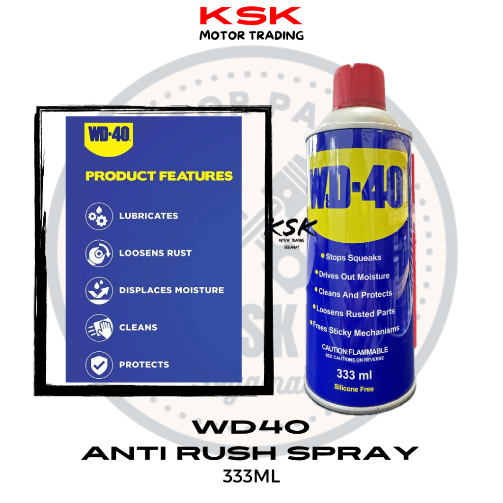 WD40 ANTI RUST REMOVER MULTIPURPOSE SPRAY 333ML | Lazada