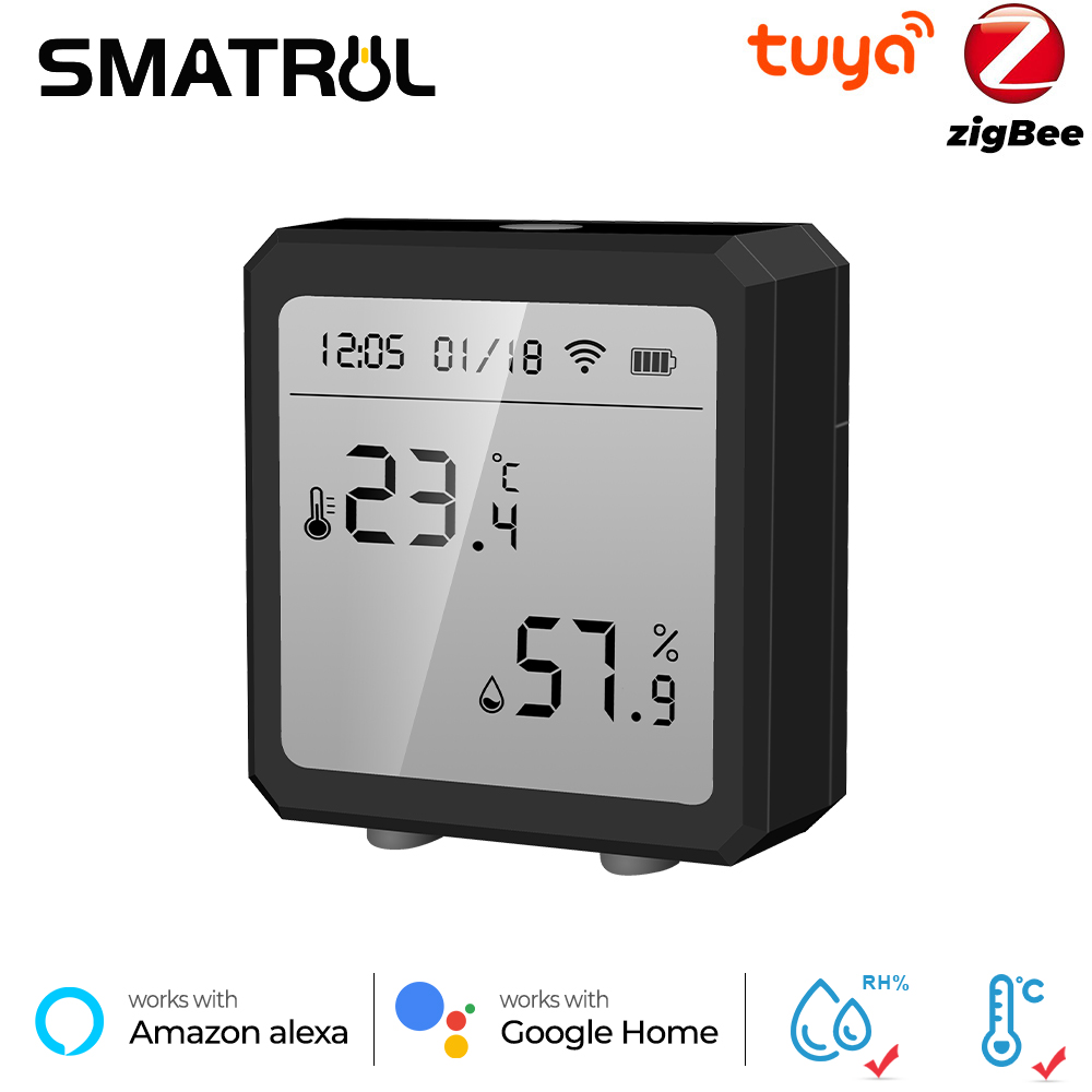 SMATRUL Tuya zigbee Smart Temperature And Humidity Sensor With LCD ...