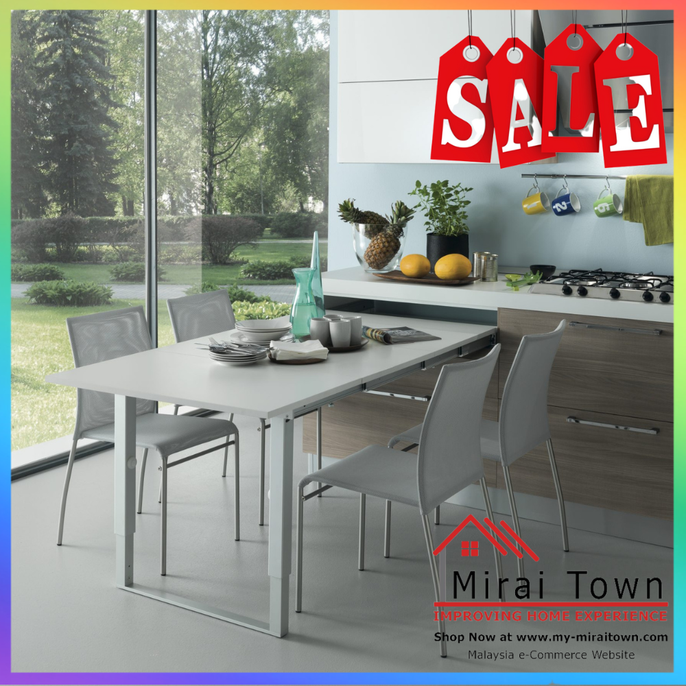 ATIM Party Pull-Out Drawer Table With Double Telescopic Folding Leg ...