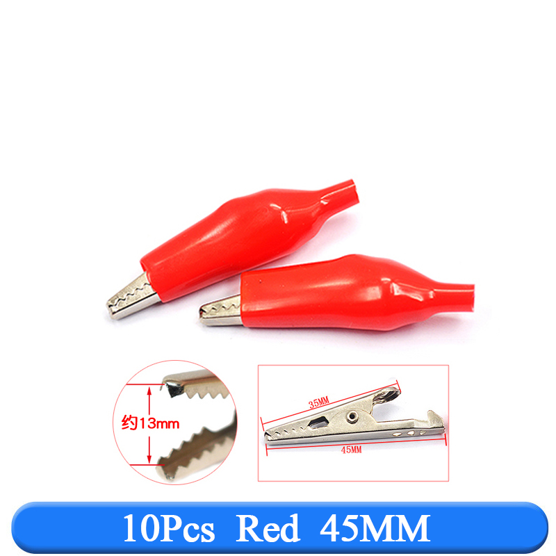 10Pcs 28MM/35MM/45MM Metal Alligator Clip G98 Crocodile Electrical ...